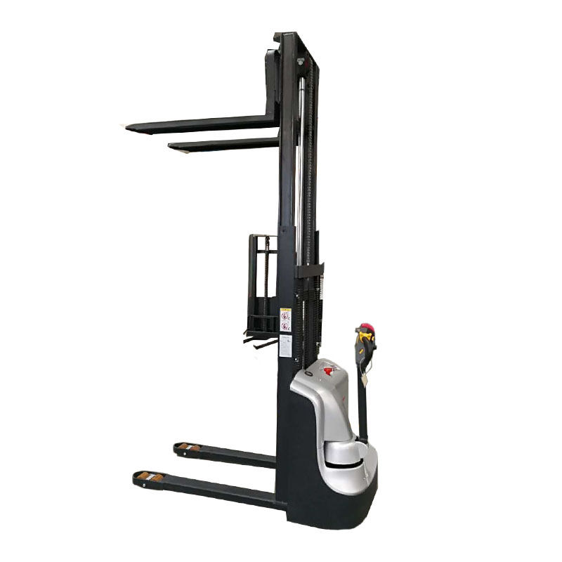 walkie stacker forklift, powered pallet stacker, full electric stacker