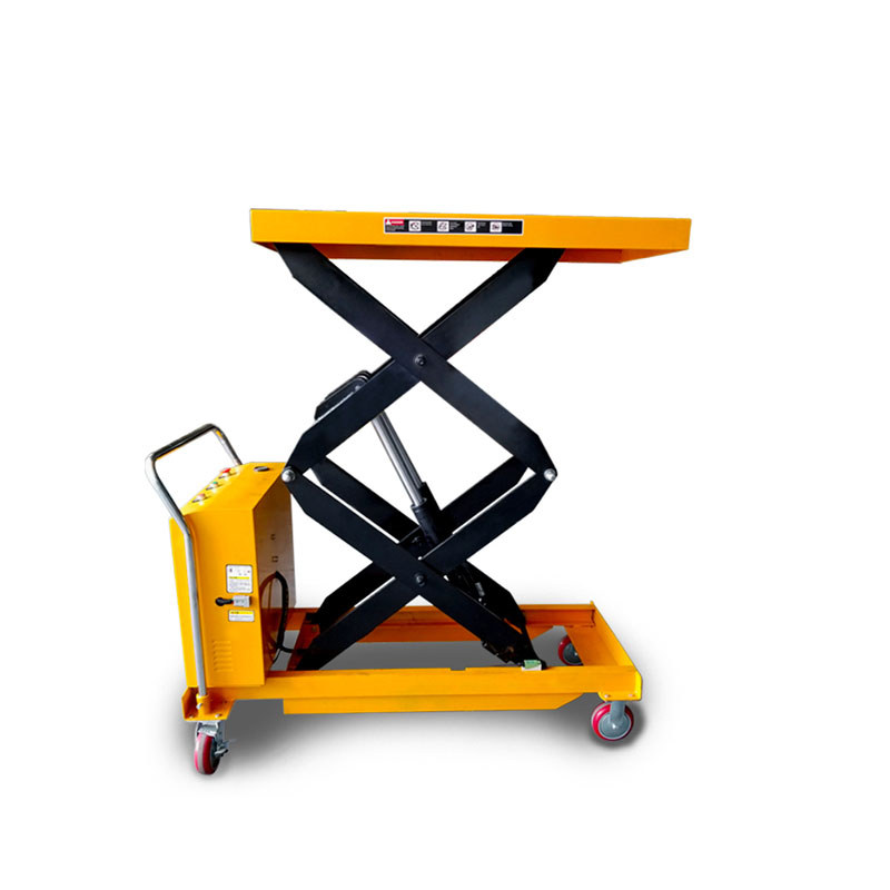 battery operated scissor lift table , pallet lift table with rollers ...