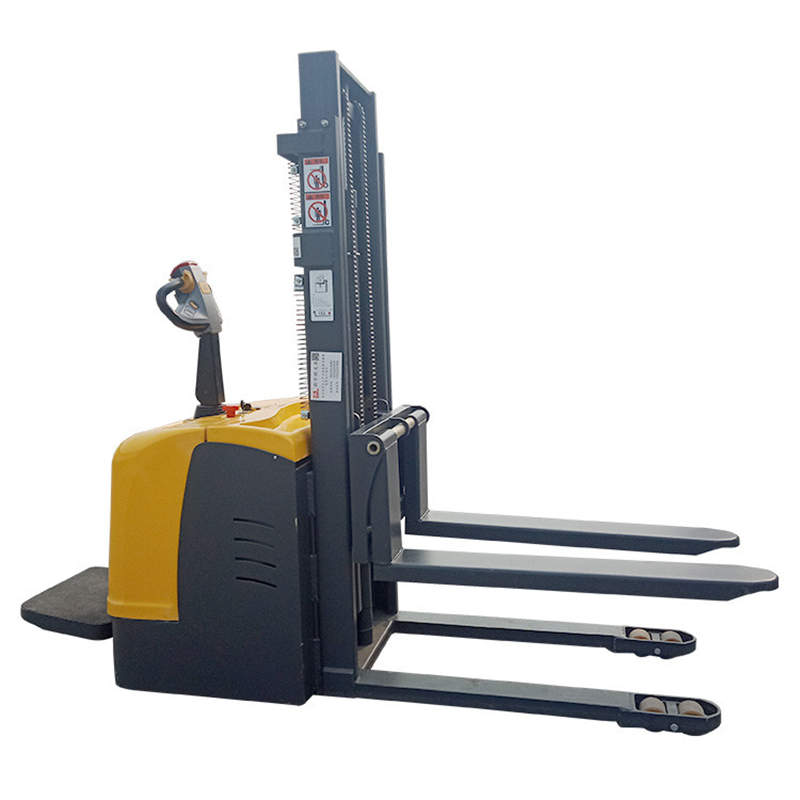 ride on pallet stacker, stand up electric forklift, electric stacker ...