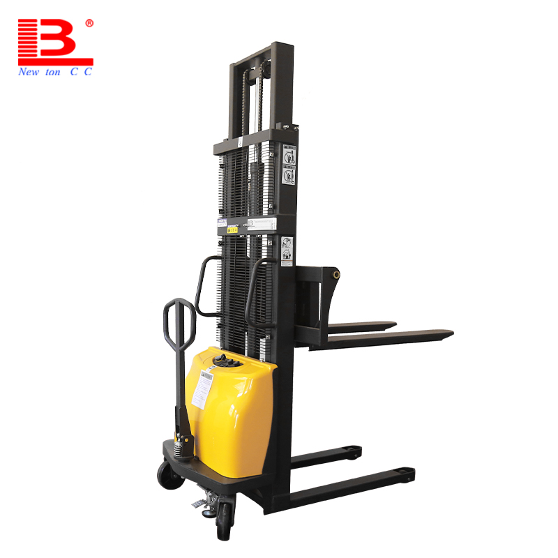 semi electric stacker truck from electric forklift manufacturers china