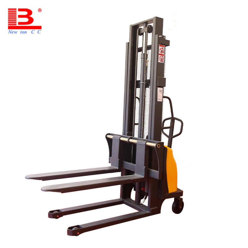 semi electric stacker truck from electric forklift manufacturers china